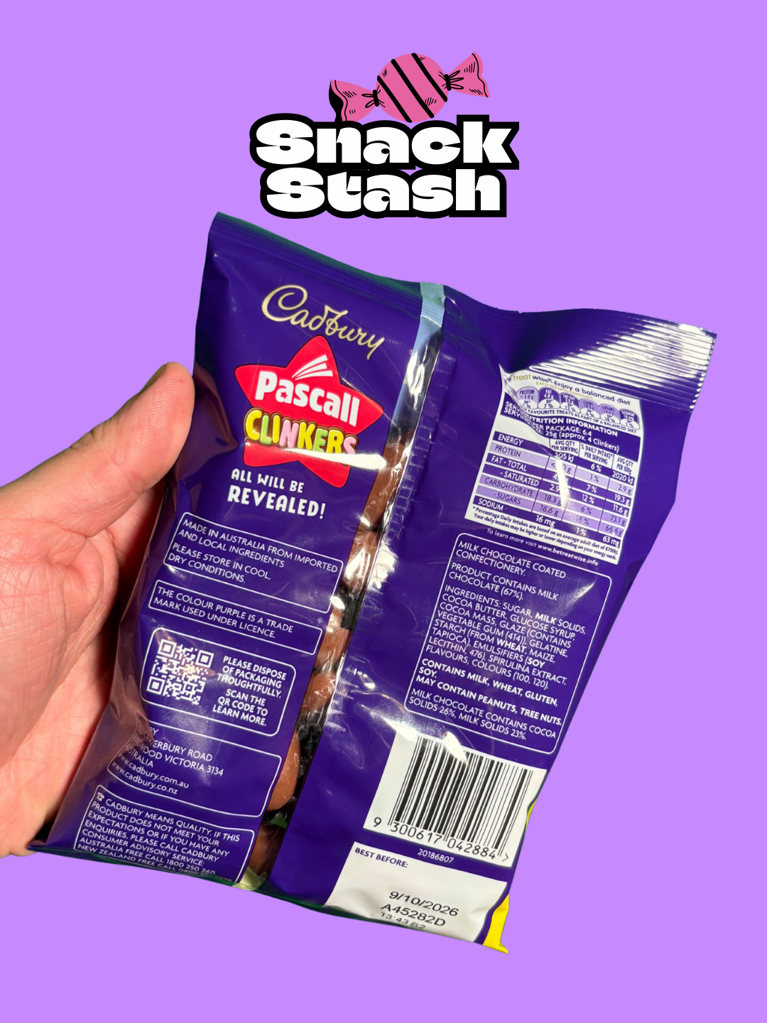 Cadbury Pascall Clinkers (160g) (Australian) Viral Chocolate Candies ...